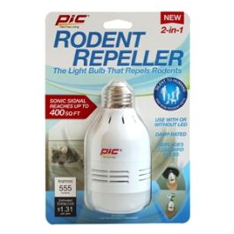 LED LIGHT & SONIC RODENT REPELLER 1 Each O