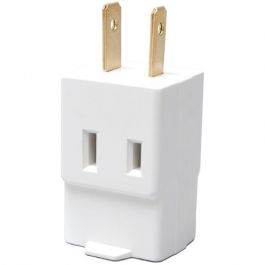 WHT 3-OUTLET 2-WIRE CUBE TAP