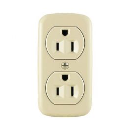 DUPLEX 15A IVORY RECEPTACLE