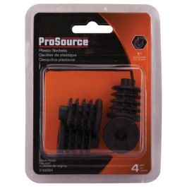 1" 4PC PLASTIC SOCKET BLACK
