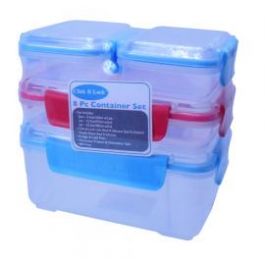EURO-WARE CLICK AND LOCK CONTAINER 8PC CL474