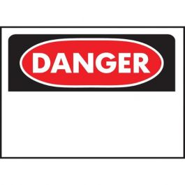 10X14" SIGN OSHA DANGER BLANK